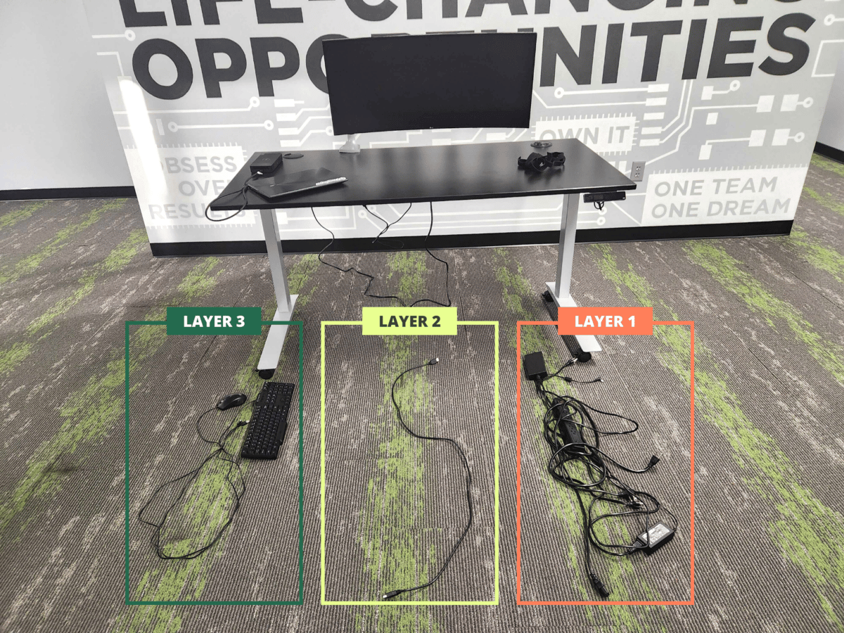 What's the best way to organize your desk cables?